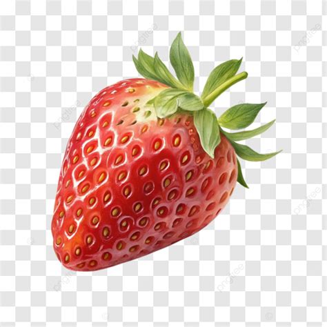흰색 배경에 현실적인 딸기 디지털 그림 딸기 신선한 딸기 잘 익은 딸기 Png 일러스트 및 이미지 에 대한 무료 다운로드 Pngtree