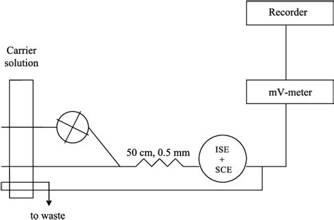 Schematic Diagram Of The Flow Injection System Used In The Download Scientific Diagram