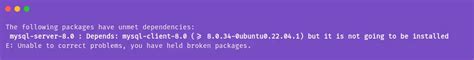 How To Fix Unmet Dependencies Error During Package Installation Or Upgrade TREND OCEANS