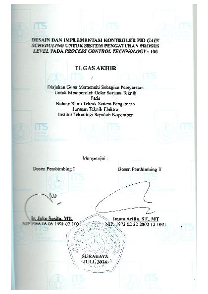 Pdf Desain Dan Implementasi Kontroler Pid Gain Scheduling Untuk