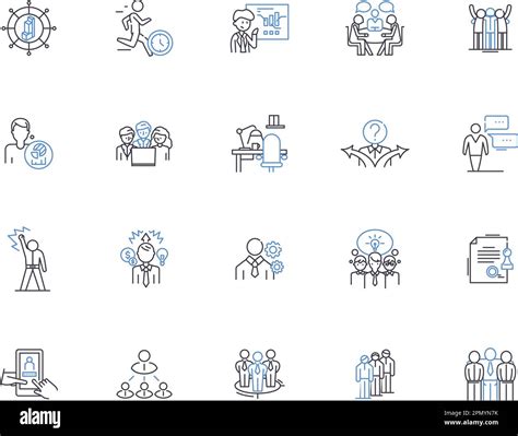 Task Management Outline Icons Collection Organizing Planning