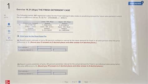 Solved Exercise 1431 Algo The Fresh Detergent Case The