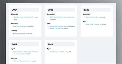 Events Grouped By Months Within Years Based On Event Date Custom Field Value Brickslabs