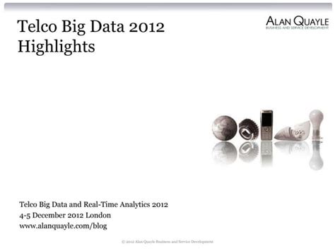 Telco Big Data 2012 Highlights Pdf Computer Networking Computing