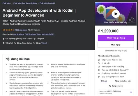 Share Android App Development With Kotlin Beginner To Advanced