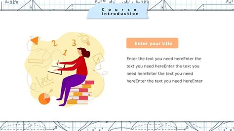 Enroll In The Math Training Class For Summer With Cartoon Wind And Blue Theme Google Slides
