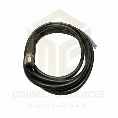 M12 12 Pin Male Moulded Connector Cable At ₹ 2650piece Dc Cable In
