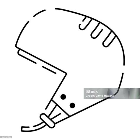 겨울 방학 또는 관광 라인 아이콘입니다 새해 연휴 크리스마스 스타킹 아이스 하키 뜨거운 코코아 안녕하세요 겨울 컨셉입니다 스키 헬멧 개념에 대한 스톡 벡터 아트 및 기타