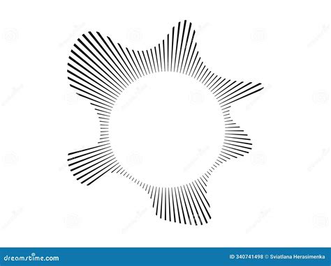 Circular Sound Wave Visualization Abstract Music Background Color Structure Audio Flow Vector