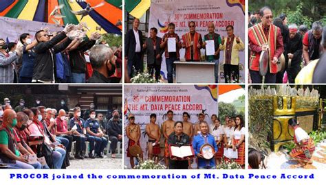 Procor Joined The Commemoration Of Mt Data Peace Accord Filipino News Sentinel