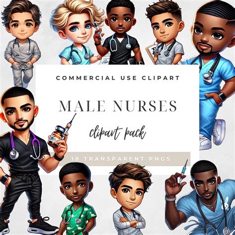 Male Nurse Clipart Etsy