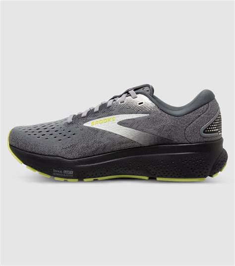Brooks Ghost 16 4e X Wide Mens Primer Grey Lime The Athletes Foot