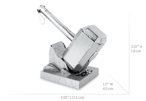 Mjolnir Thors Hammer Marvel Metal Earth Innovatoys