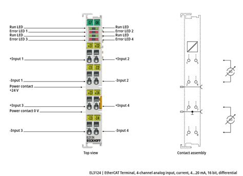 BECKHOFF EL3124 4 Channel Analog Input Module Suppliers Swanplc Com