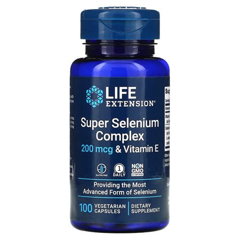 Life Extension Super Selenium Complex 100vc Naturopathic Care