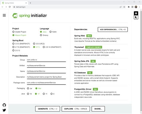 use of the spring initializr for initial project setup 3 spring boot