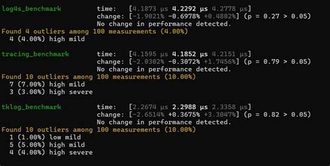 Rust日志库性能压测 — Log4rs Tracing Tklog Donnie4w