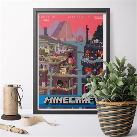 Minecraft Art Poster Boolexpress