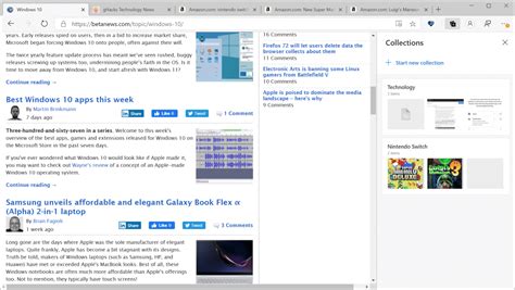 A Look At New Microsoft Edges Collections Feature Betanews