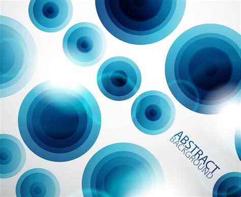 Premium Vector Blue Circle Background