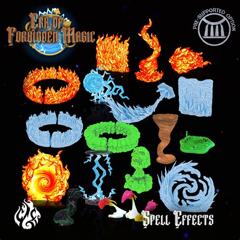 🪄 Era Of Forbidden Magic Spell Effects・ 3d File For ・cults