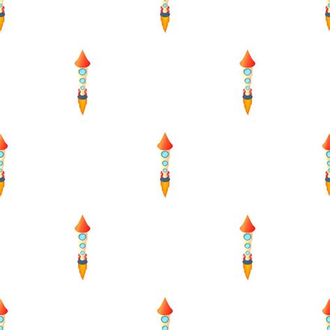 Rocket Pattern Seamless Background Texture Repeat Wallpaper Geometric Vector Future Start