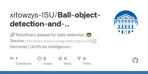 github xitowzys isu ball object detection and classification dataset