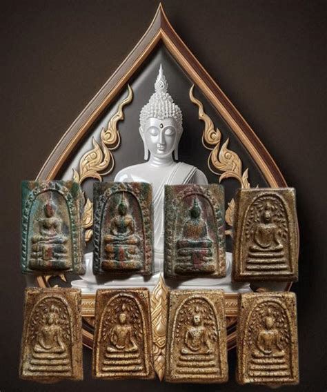 พระแก้วมรกตทรงเครื่องสายรุ้ง สมเด็จพิมพ์ปรกโพธิ์สดุ้งกลับ วัดเขาตะเครา Ennxo