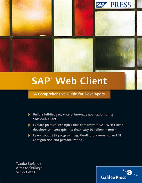 Sap Web Client A Comprehensive Guide For Developers V By Sap Press