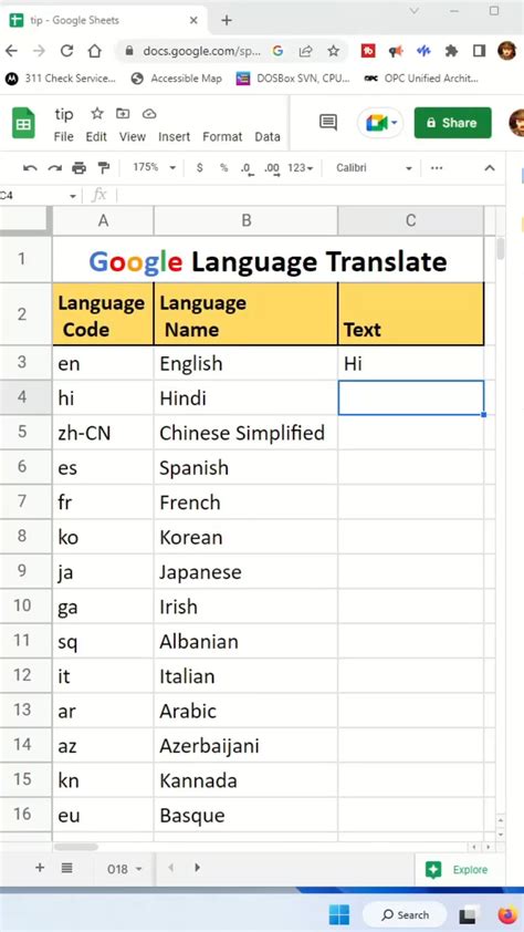 Translate Languages Using Google Sheets : r/Excel247
