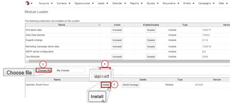 Uploading And Installing The Experlogix Module For Sugar