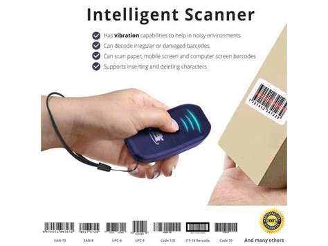 Scanavenger Portable Mini Wireless Bluetooth Barcode Scanner Hand