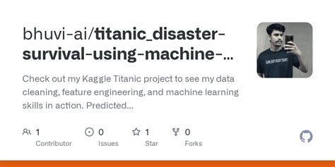 Github Bhuvi Aititanicdisaster Survival Using Machine Learning