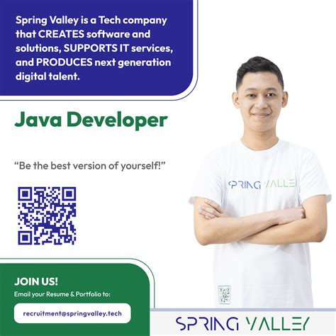 Spring Valley Is Looking For Java Python And Java Angular Developer University Of San Agustin