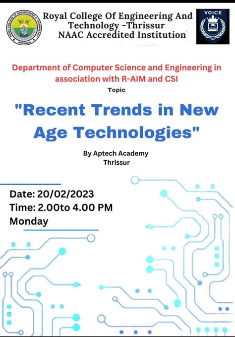 Computer Science And Enginnering Royal College Of Engineering And Technology