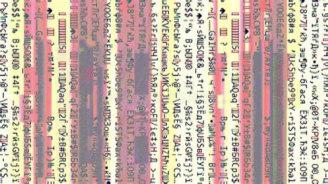 Vertical Data Error Digital Glitch Colorful Text Stock Video Video Of