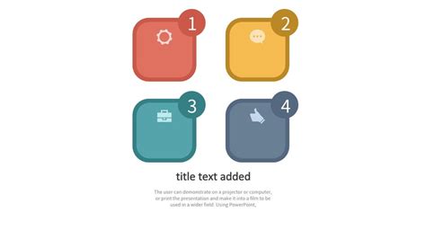 Set Of Four Colorful Speech Bubbles With Arrows Google Slides Theme And Powerpoint Template