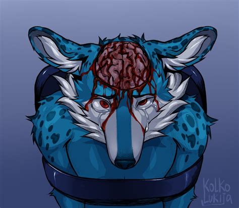 Rule 34 Anthro Blood Blue Body Blue Fur Bodily Fluids Brain