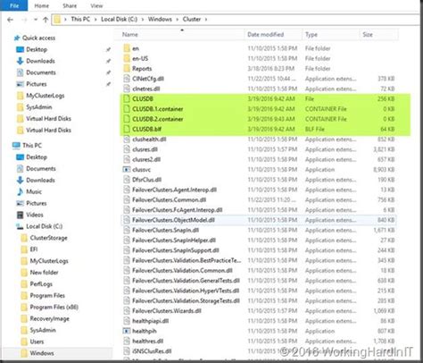 The Cluster And 0 Cluster Registry Hives Working Hard In IT