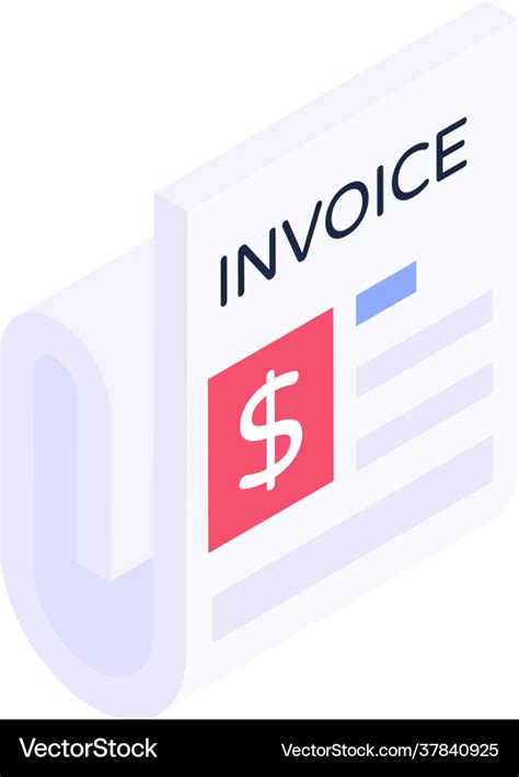 Invoice Royalty Free Vector Image Vectorstock