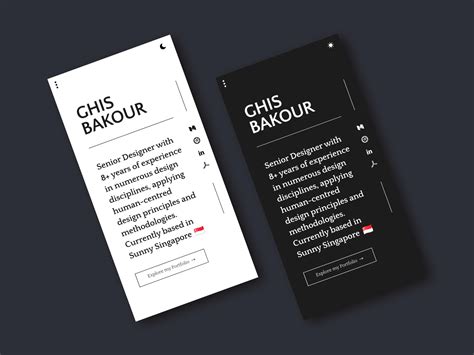 Dribbble My Website Dark Mode Png By Ghis Bakour