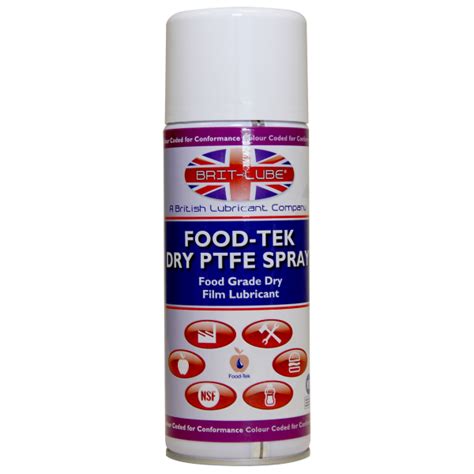 Dry PTFE Spray Food Grade Non Stick Lubricant