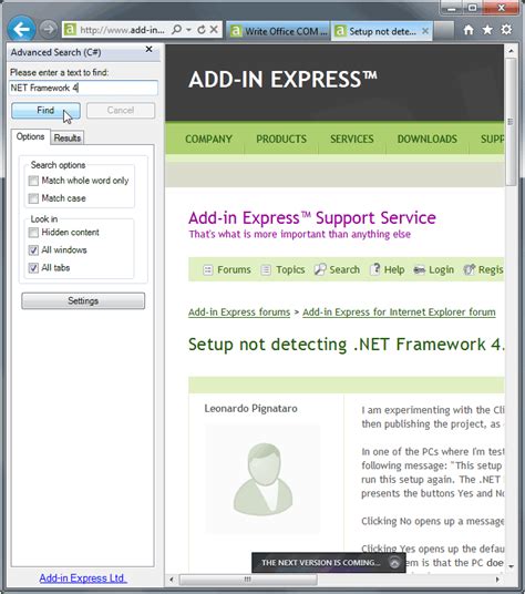 Ie Plugin Example In C Vb Net Develop Internet Explorer Add Ons