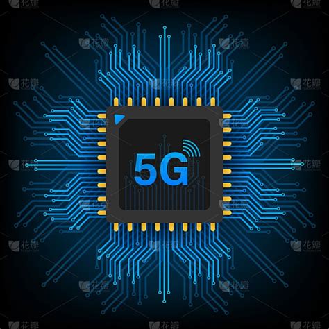 5g Esim嵌入式sim卡图标符号概念。新芯片移动蜂窝通信技术。矢量插图。素材 花瓣网