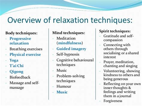 Types Of Relaxation Training Relaxation Techniques Xvpvke