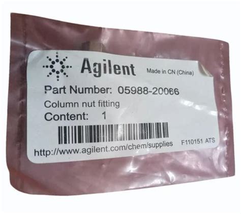 Agilent 05988 20066 Column Nut Fitting At ₹ 10000 Piece New Delhi Id 2849534913830