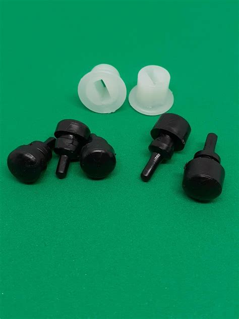 Vespa Rubber Buffer Set For Side Panel Engine Door Incl Bushes V50