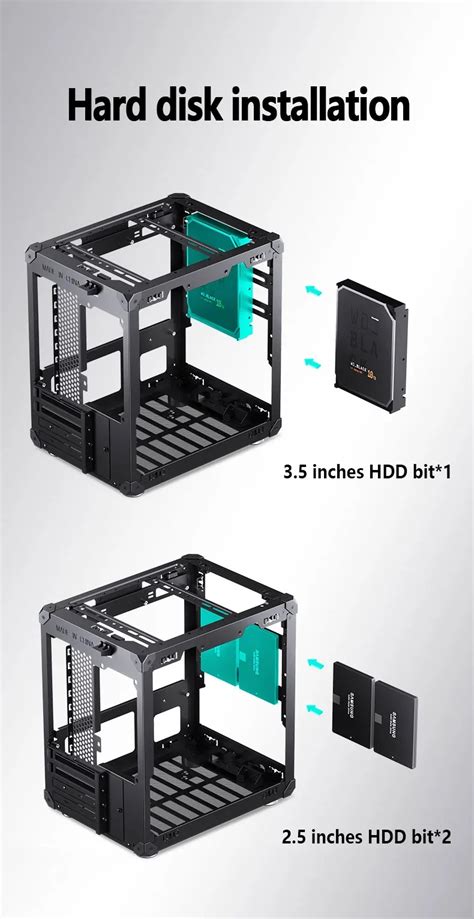 Jonsbo C6 Itx Matx Home Office Mini Desktop Pc Case Type C Interface