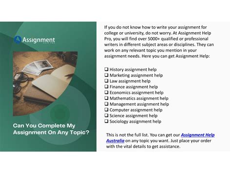 Ppt Guide To Write My Assignment In Australia Powerpoint Presentation Id 11626961