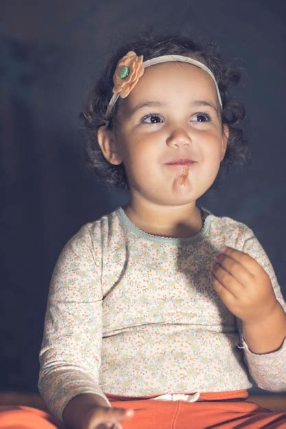 Premium Photo Innocent Girl Looking Away